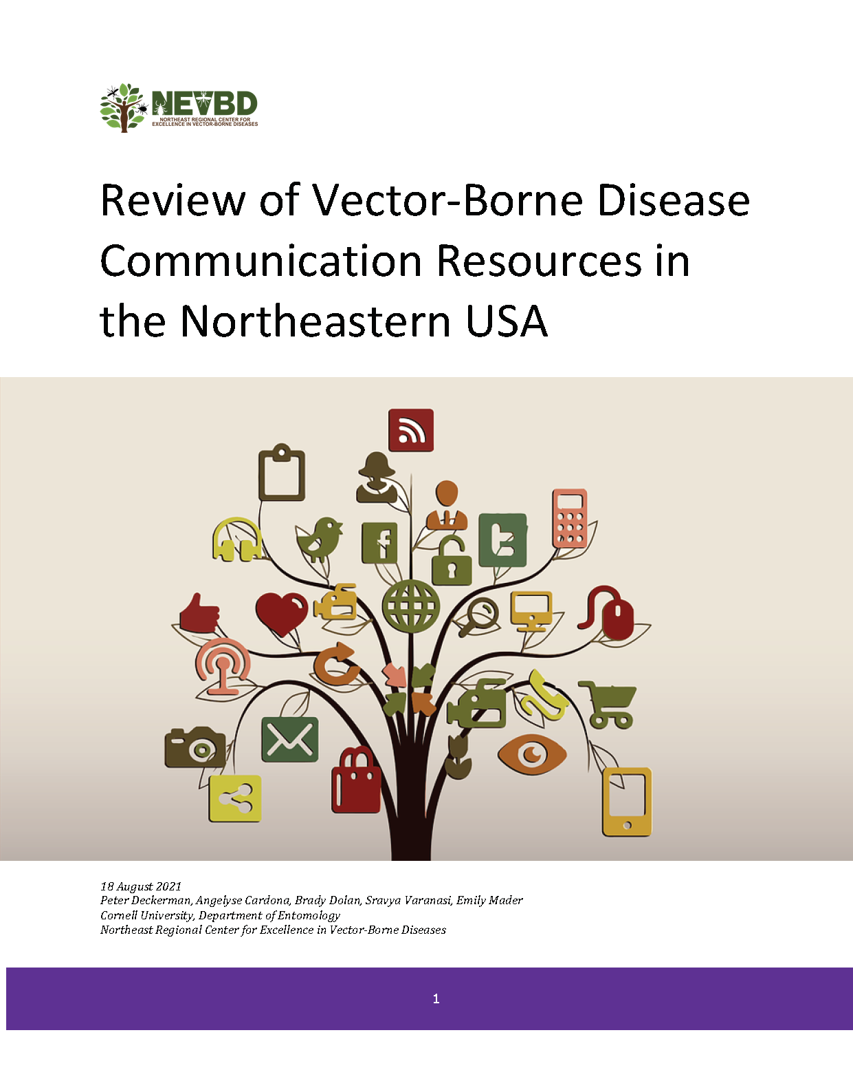 NEVBD: Northeast Regional Center for Excellence in Vector-Borne Diseases